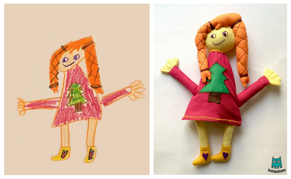 «Kotopotam» turns children’s drawings into toys.